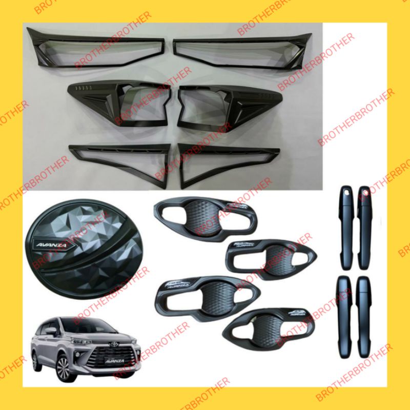 Jual Paket Garnish Depan Belakang Outer Handle Tank Cover Avanza Veloz Xenia 2022 2023 2024 2025 ...
