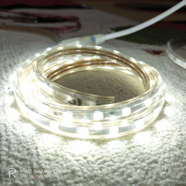 Jual Led Strip 5050 220V paket 1 meter Lampu Plafon 220V Lampu Selang ...