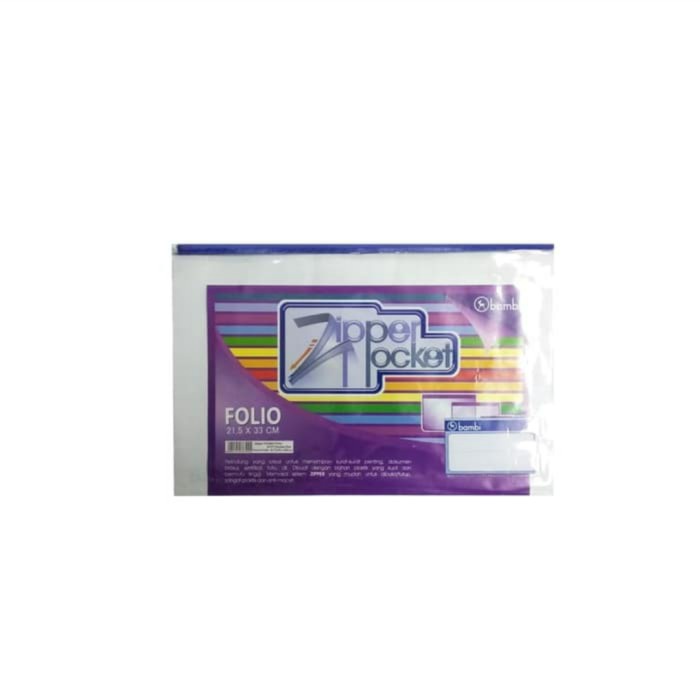 Jual Map Zipper Pocket F4 FC Folio Bambi / Pelindung dokumen F4 Folio ...