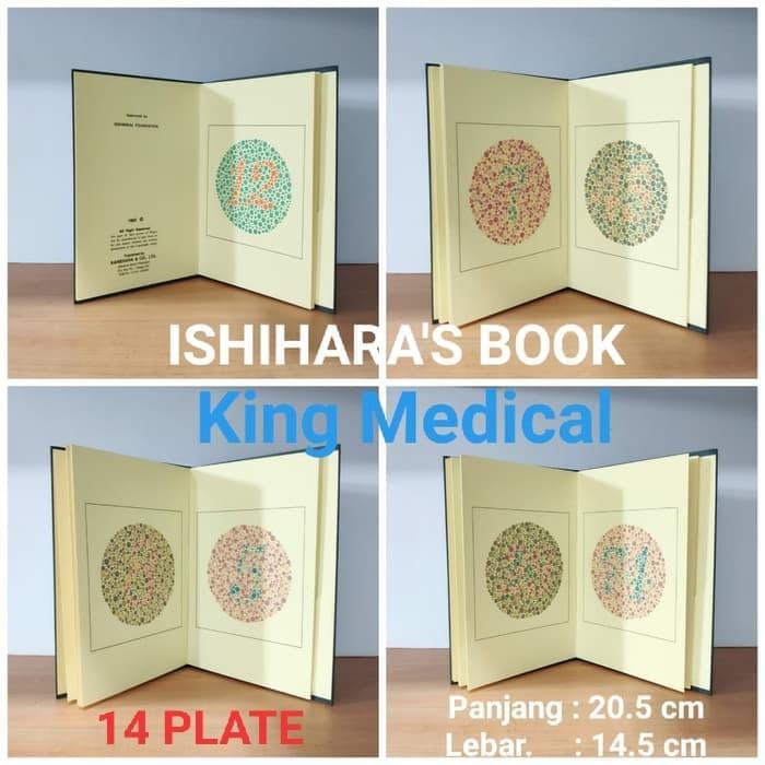 Jual Isihara ishihara Buku Tes Buta Warna 14 plate | Shopee Indonesia