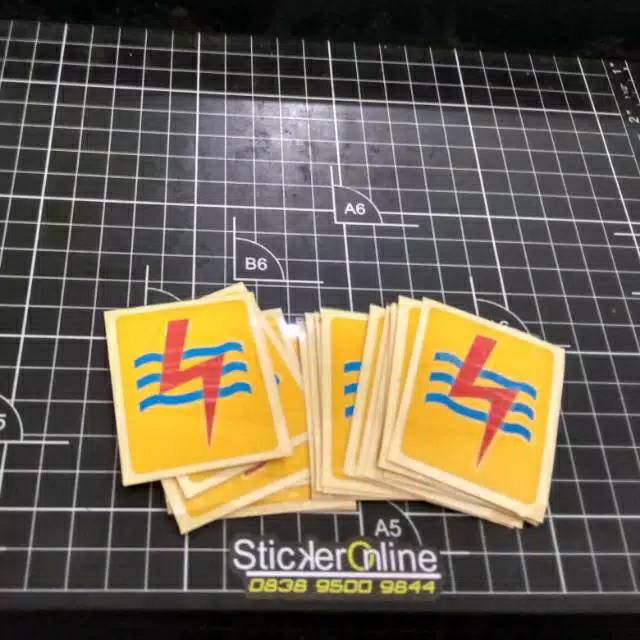 Jual Sticker cutting logo pln helmet minimal 20 pcs | Shopee Indonesia