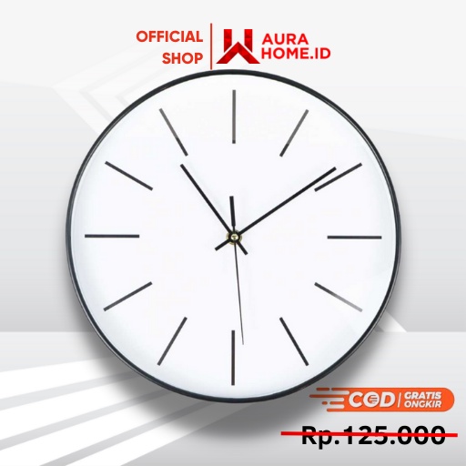 Jual Jam Dinding Bulat Silent Movement Model Modern / Jam Dinding ...