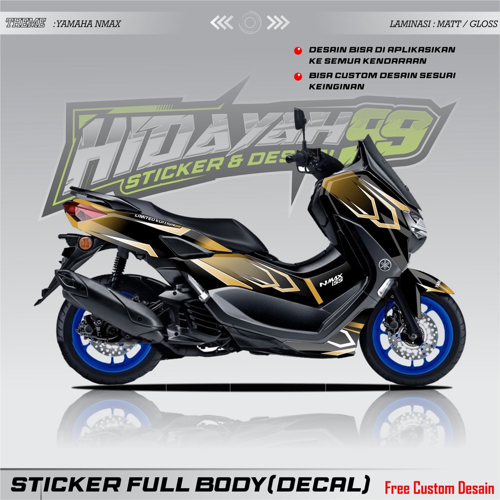 Jual DECAL NMAX NEW LIMITED EDITION - STIKER FULL BLOK NMAX 2020 ...
