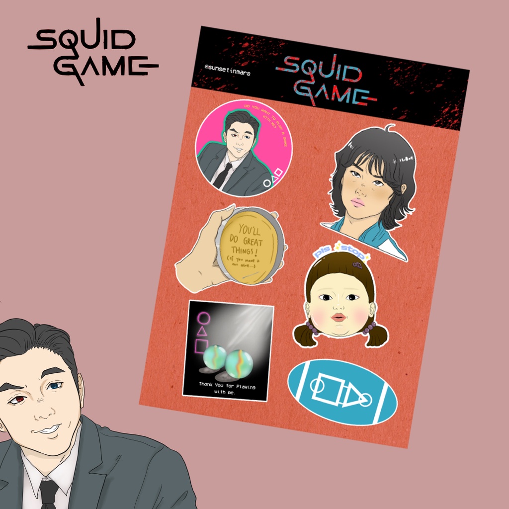 Jual Squid Game Sticker (KissCut) | Shopee Indonesia