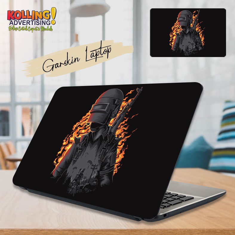 Jual Garkin Laptop Pubg Fire Illustration Skin Laptop Stiker Laptop ...