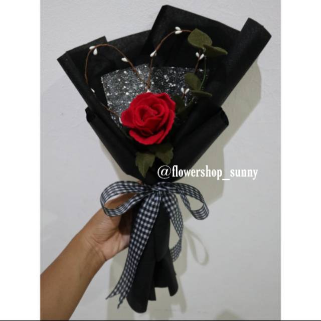 Jual Buket Single Red Rose | Shopee Indonesia