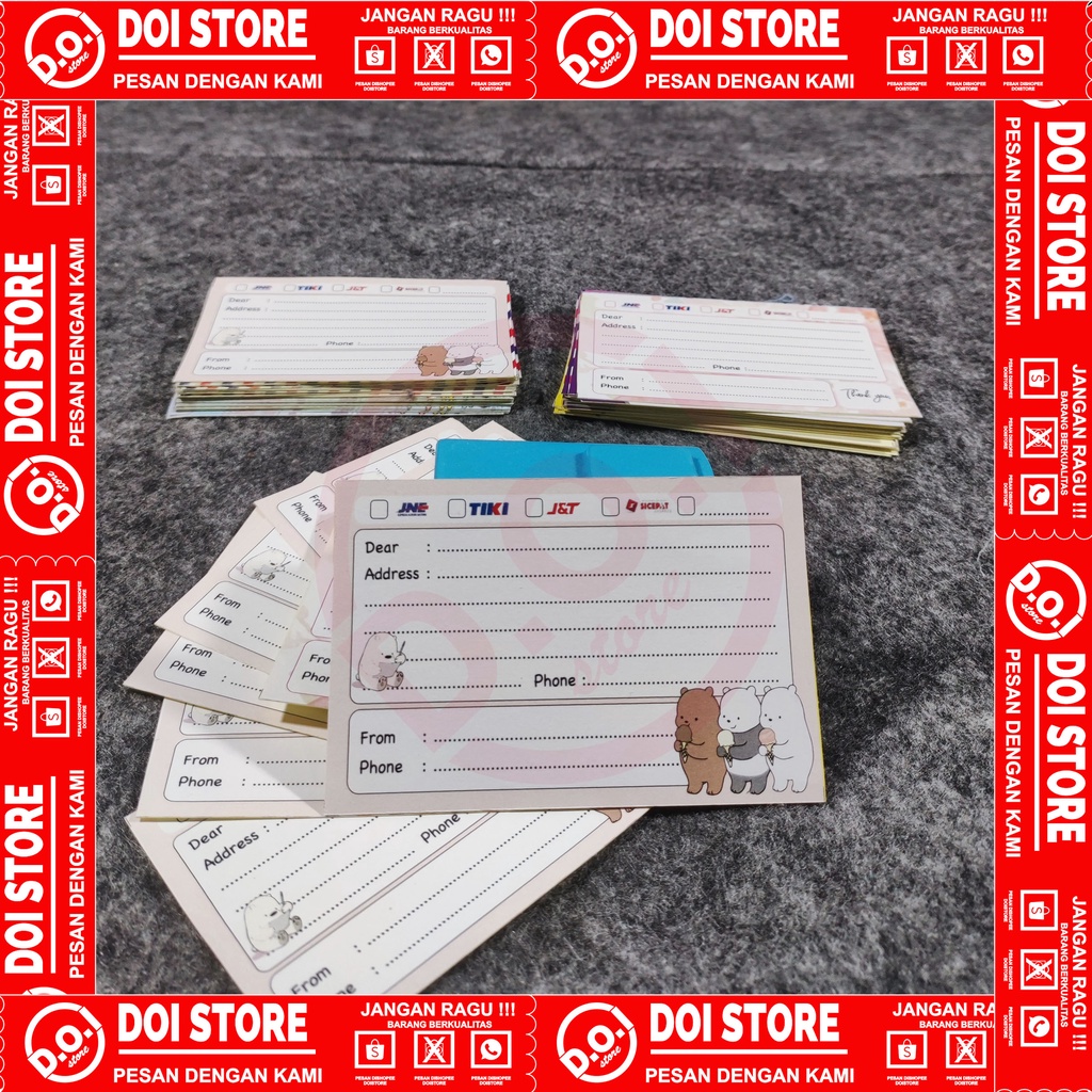 Jual Sticker Alamat / Label Pengiriman / Stiker Alamat Pengiriman ...
