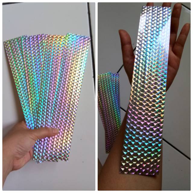 Jual Stiker Hologram 3D Sisik Ikan – Kilau Umpan Pancing |isi 5 Lembar ...