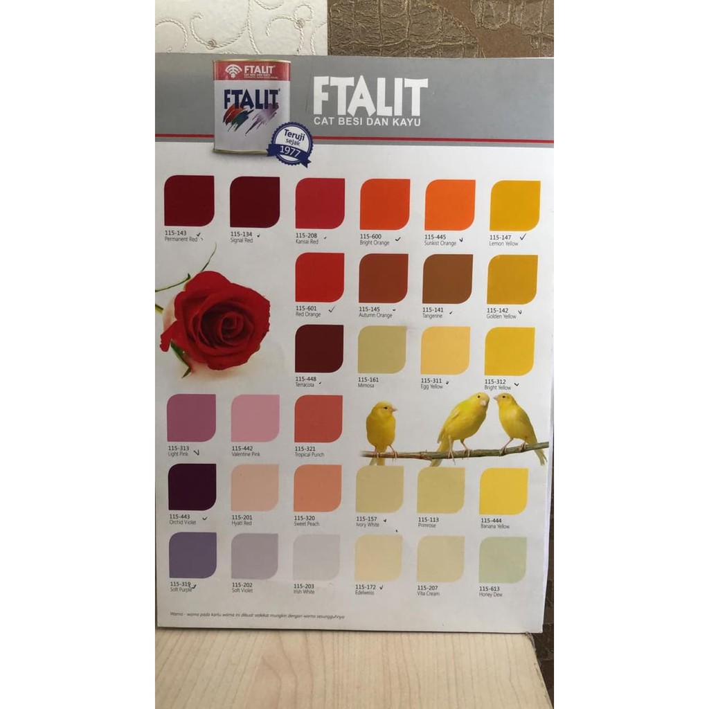 Jual [2927] Cat F-Talit 145 Autumn Orange / Cat Ftalit Cat Kayu Cat Besi | Shopee Indonesia