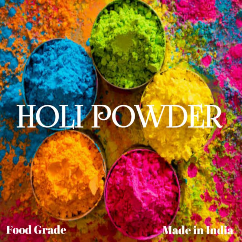 Jual HOLI, Holi powder, bubuk warna warni , import India, Warna Terang ...