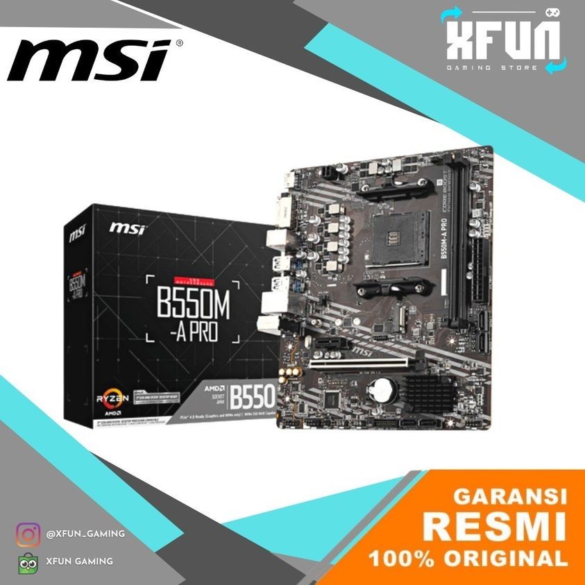 Jual MSI B550M-A PRO | Motherboard AMD Ryzen AM4 Micro ATX | Shopee ...