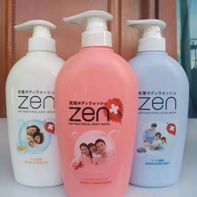 Jual Zen antibacterial body wash 500ml (botol pump) | Shopee Indonesia