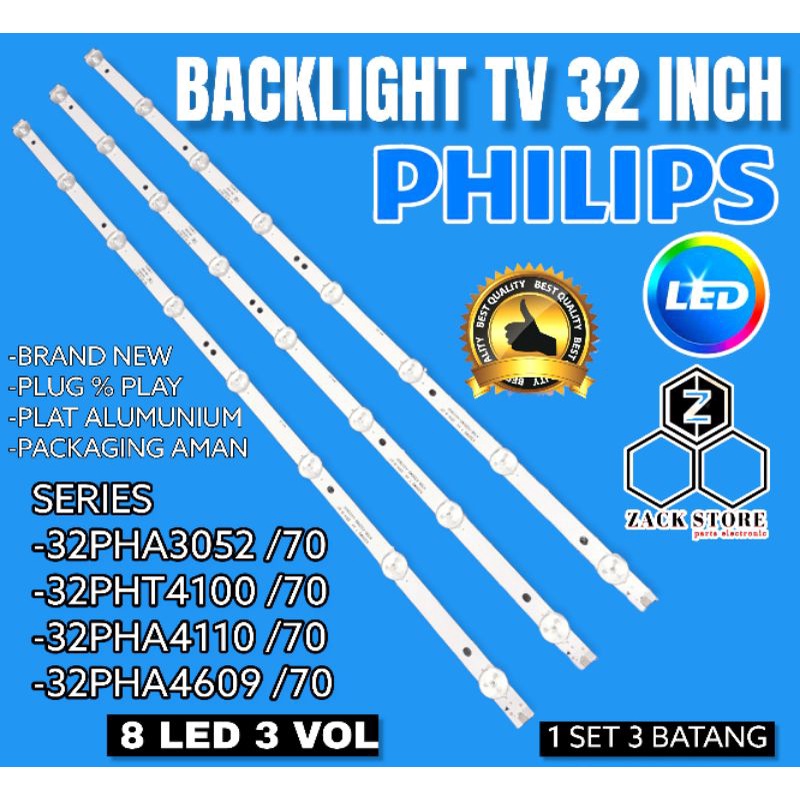 Jual BACKLIGHT TV LED PHILIPS 32 INCH - SERIES : 32PHA3052 /70 ...
