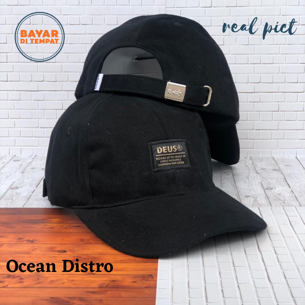 Jual Topi Baseball DEUS Distro Original Termurah Topi Pria Bahan Rappel ...