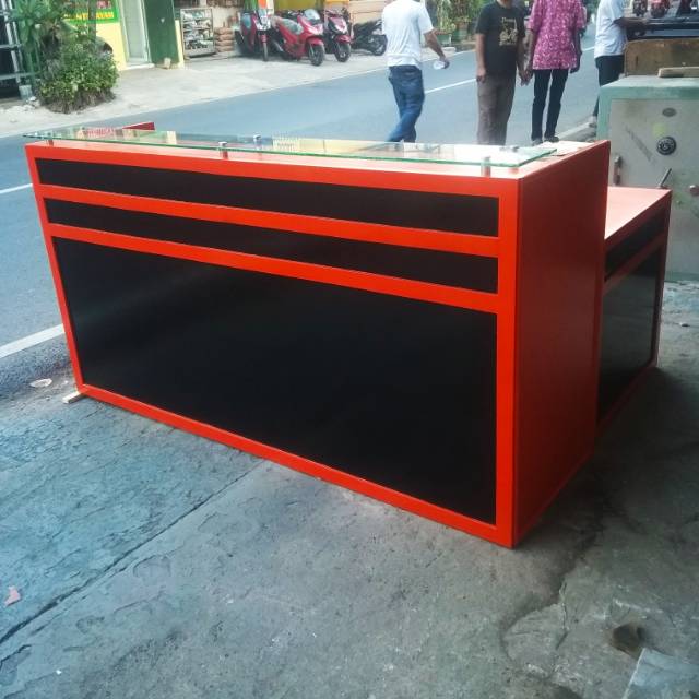 Jual Meja Resepsionis Meja Counter Meja Front Office FURNITURE CUSTOM ...