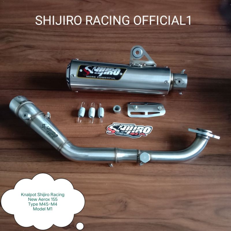 Jual Knalpot Shijiro Racing Original All NEW AEROX 155 type M45-M4 ...