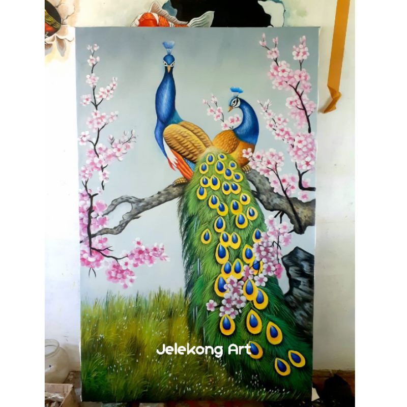 Jual Lukisan Burung Merak | Shopee Indonesia