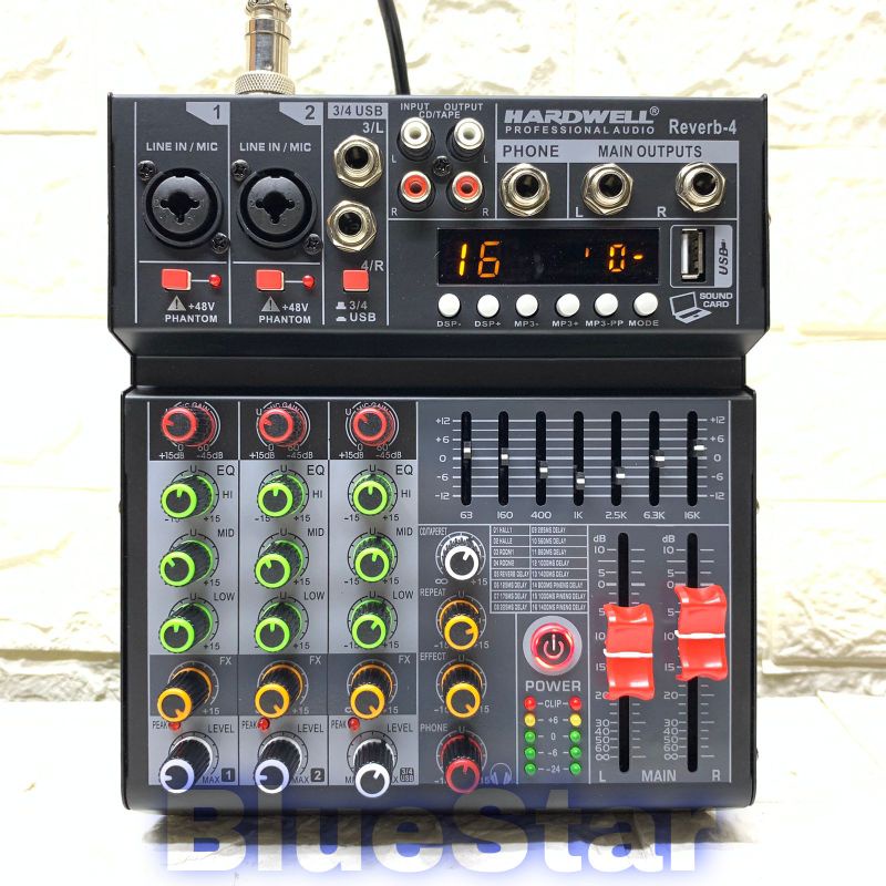 Jual Mixer Ashley Premium 4 - Hardwell Reverb 4 Original 4 Channel Bluetooth - USB With ...