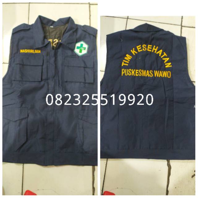 Jual Rompi puskesmas#tim kesehatan#biru dongker | Shopee Indonesia