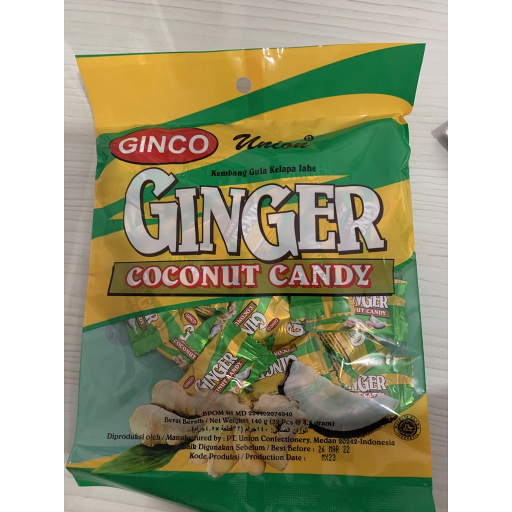 Jual Permen rasa jahe kelapa/ginger coconut | Shopee Indonesia