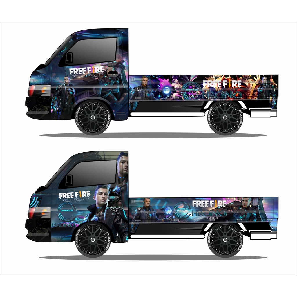 Jual Sticker Decal Fullbody Mobil Carry new Pick Up-Stiker Dekal Carry ...