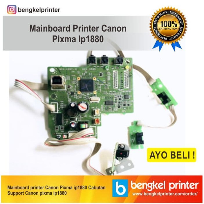 Jual Board Mainboard Printer Canon Ip1880 Ip1800 1880 Bekas | Shopee ...