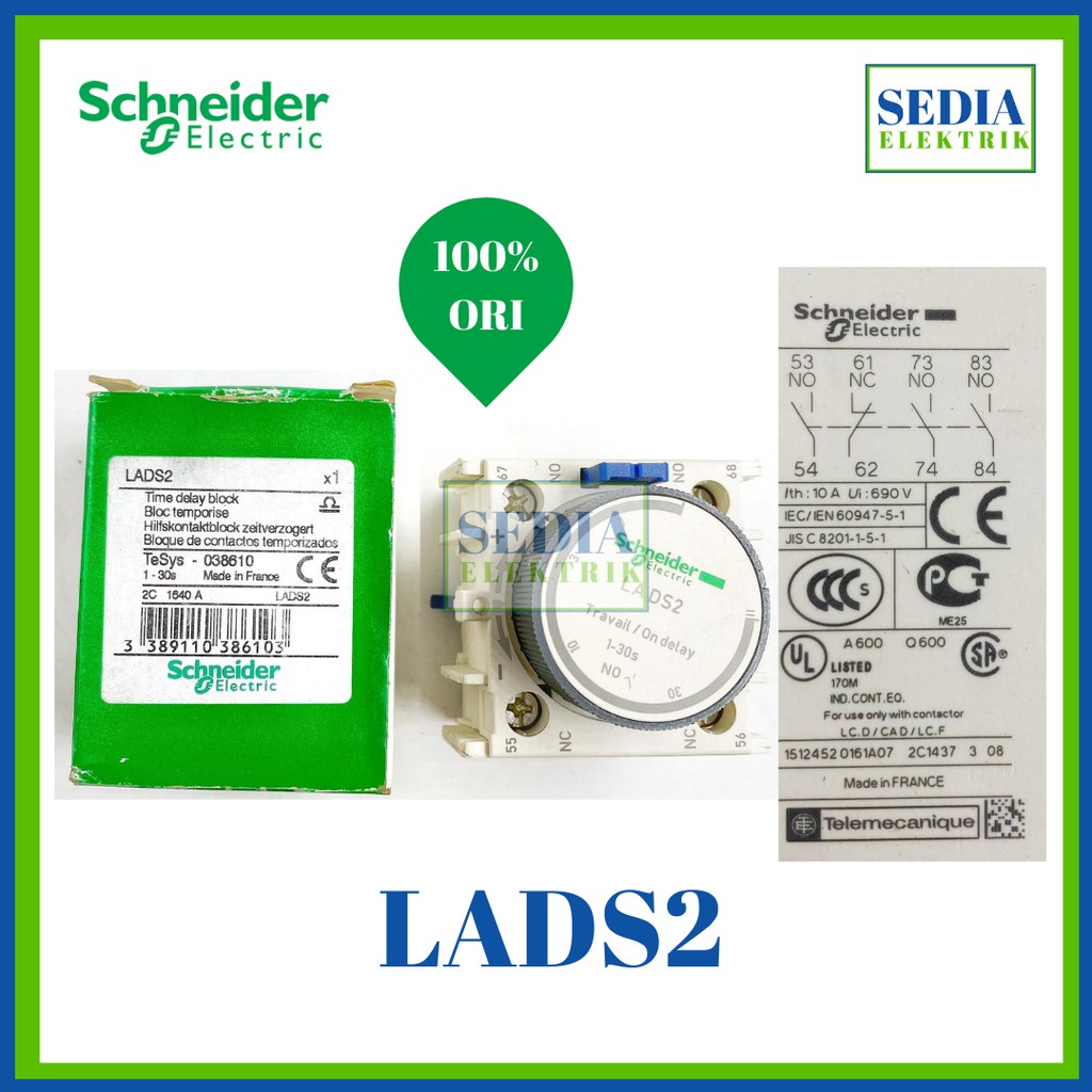 Jual TIMER SCHNEIDER LADS2 | Shopee Indonesia