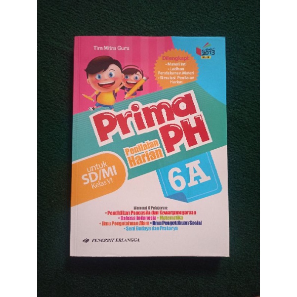 Jual BUKU PRIMA PH 6A SD MI PENILAIAN HARIAN ERLANGGA KURIKULUM 2013 | Shopee Indonesia