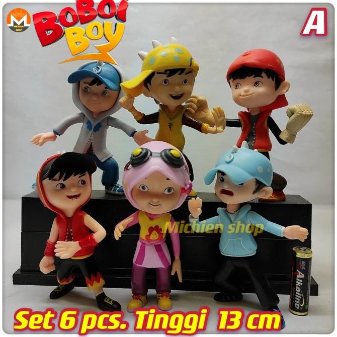 Jual ACTION FIGURE BOBOIBOY SET ISI 6 PCS MAINAN TOPPER MINIATUR BOBOI BOY | Shopee Indonesia