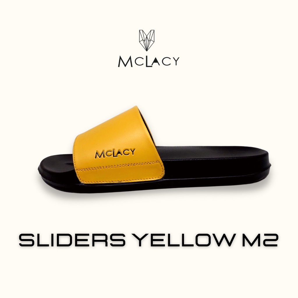 Jual MCLACY - Sandal Local Sneakers - Slidersm2 Yellow, Ivory, Navy ...