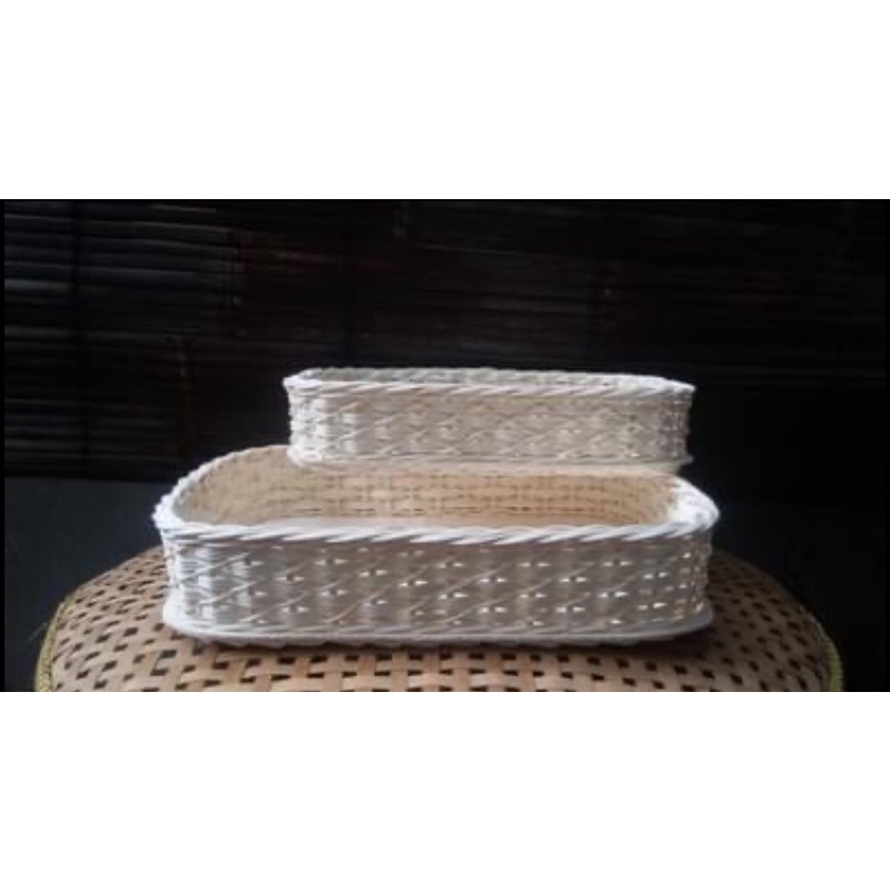 Jual Kranjang Hantaran rotan anyaman tegak persegi LM | Shopee Indonesia