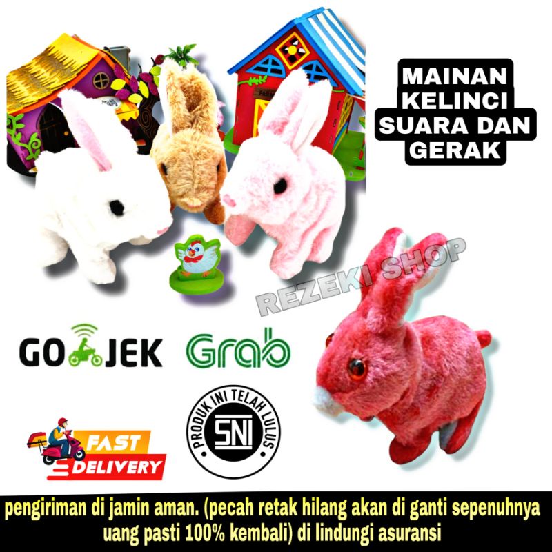 Jual MAINAN KELINCI LUCU BISA GERAK DAN SUARA AMAN SNI | Shopee Indonesia