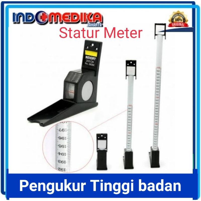 Jual Stature Meter 2 meter / Alat Pengukur Tinggi Badan | Shopee Indonesia