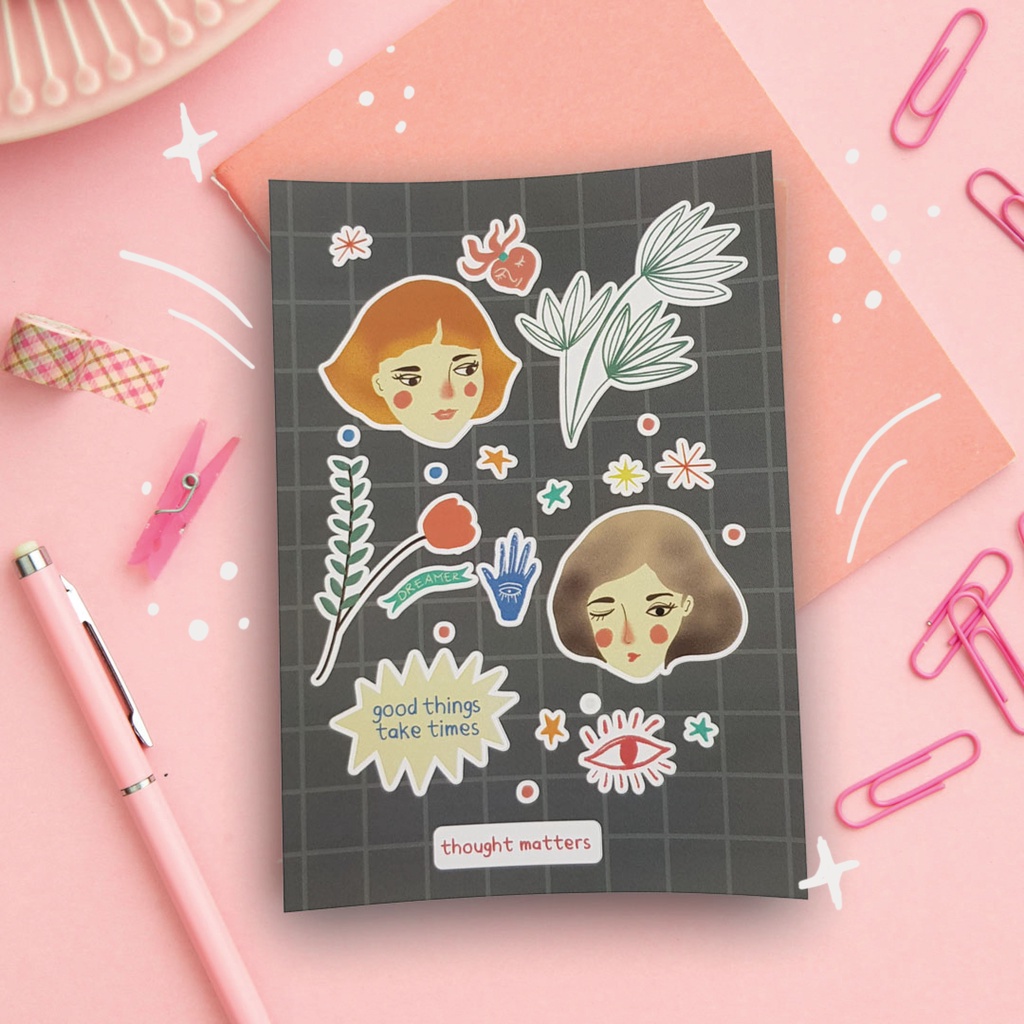 Jual Sticker Set - Dreamer (Laminated) / Sticker Journaling | Shopee ...
