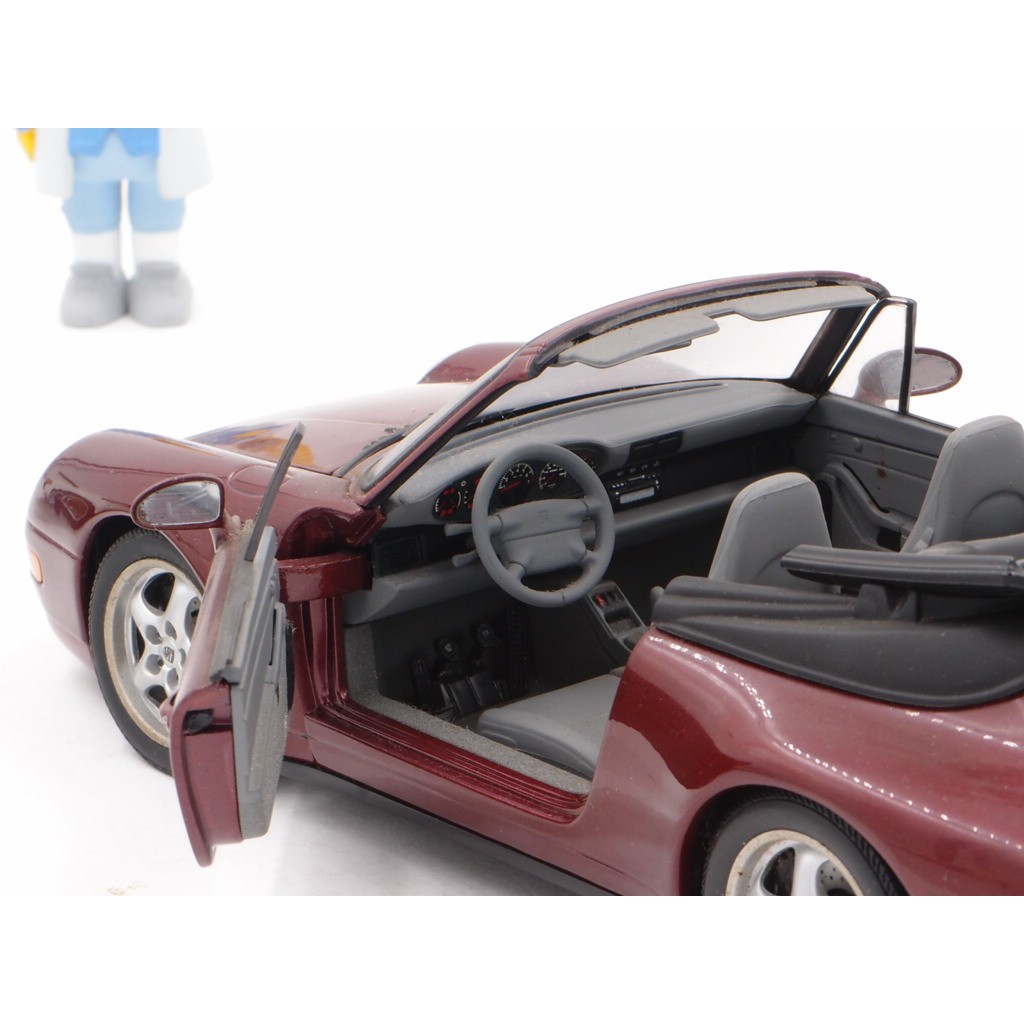 Jual 1:18 UT MODELS MAROON PORSCHE 911 CABRIO | Shopee Indonesia