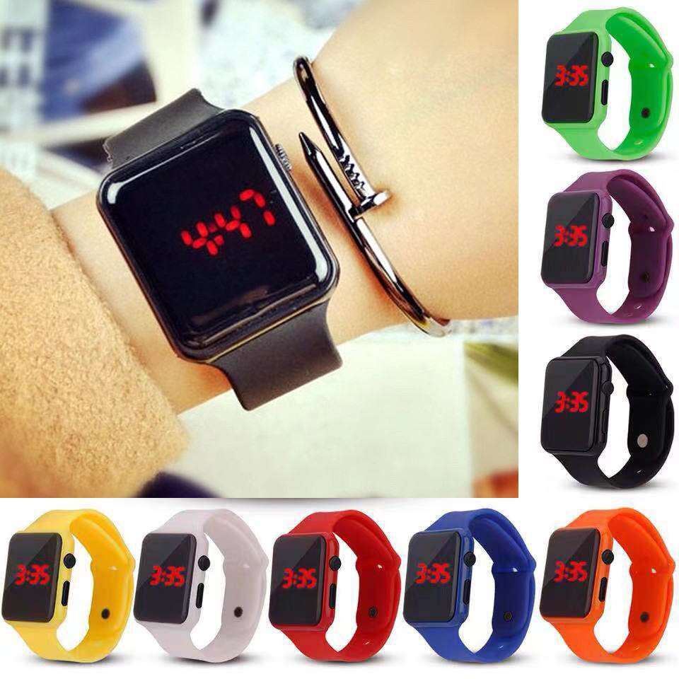 Jual Jam Tangan Digital Led Display Watch Electronik Digital Fashion ...