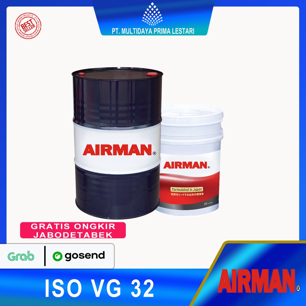 Jual AIRMAN OIL COMPRESSOR ISO VG 32 ( RECOMEND FOR AIRMAN COMPRESSOR ...