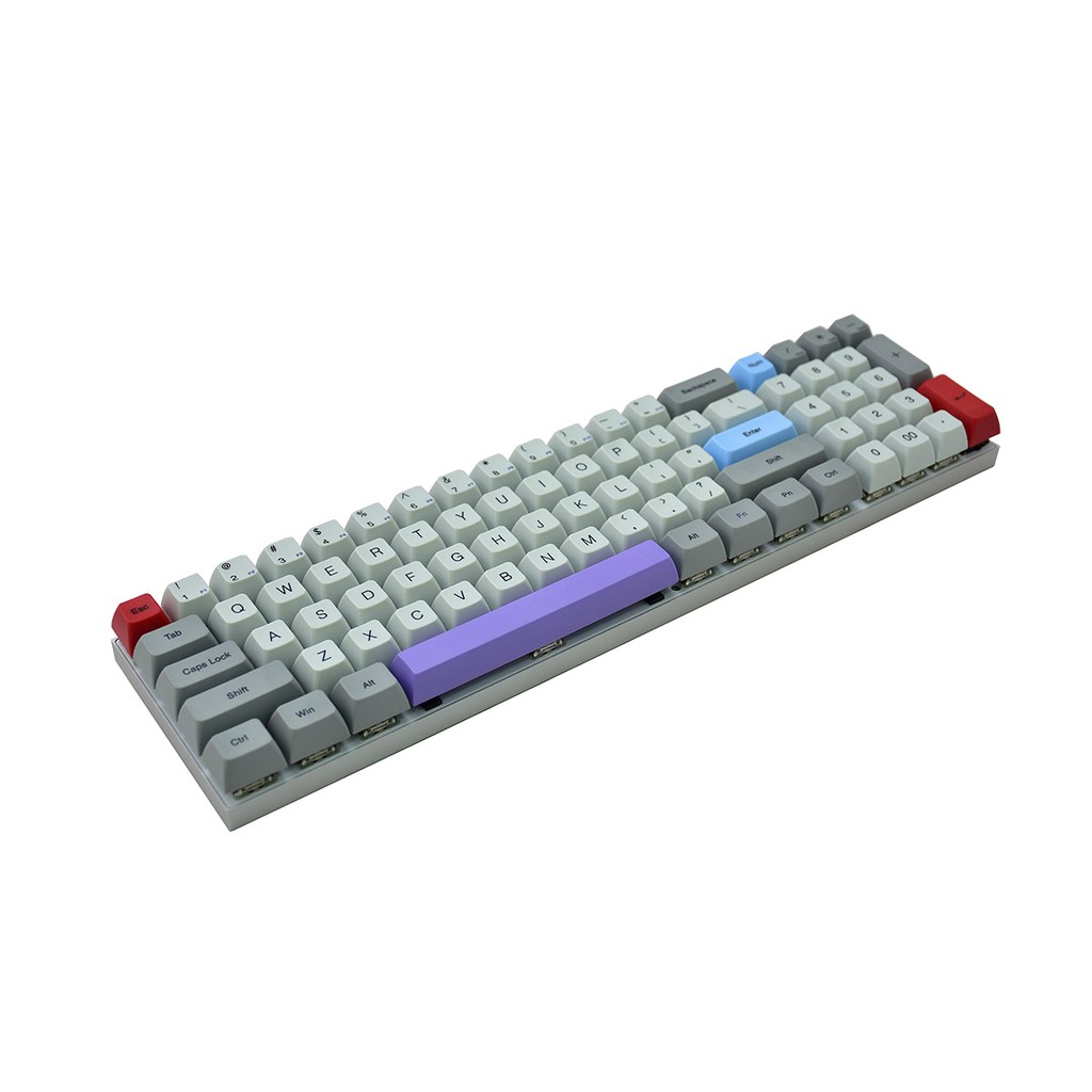 Jual Mechanical Keyboard Vortex ViBE Silver Frame PBT (Silent Cherry MX ...