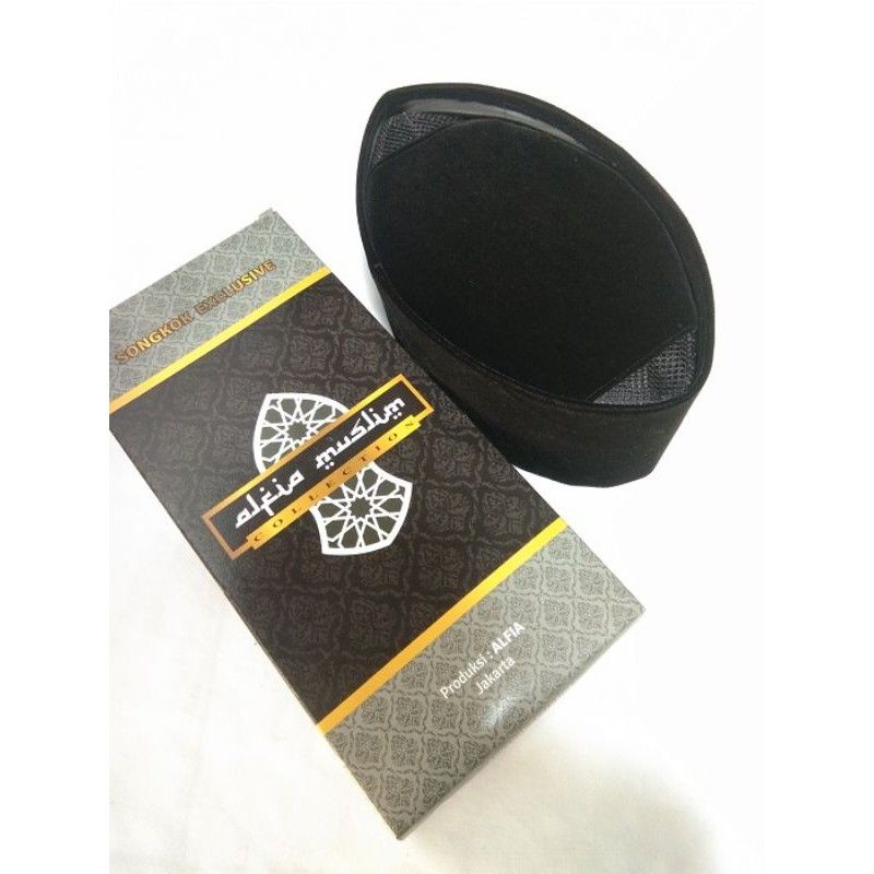 Jual Songkok Songko Peci Kopiah Kopyah Bludru Hitam Ac Tinggi 9 ...