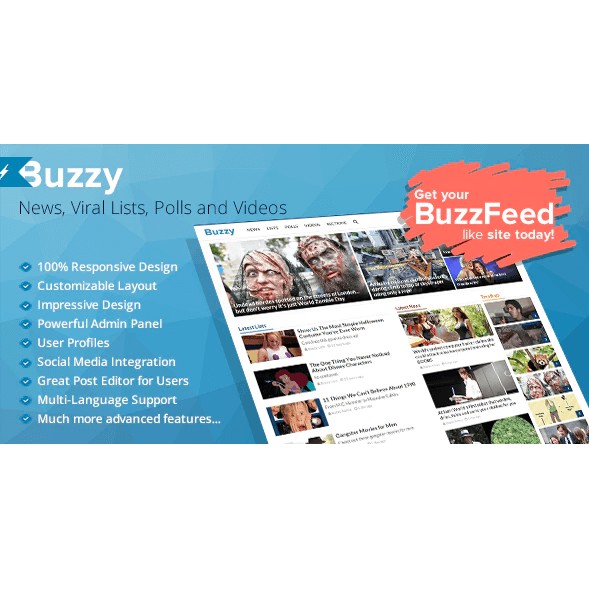 Jual Buzzy – News, Viral Lists, Polls and Videos (Bundle Addons) | Shopee Indonesia