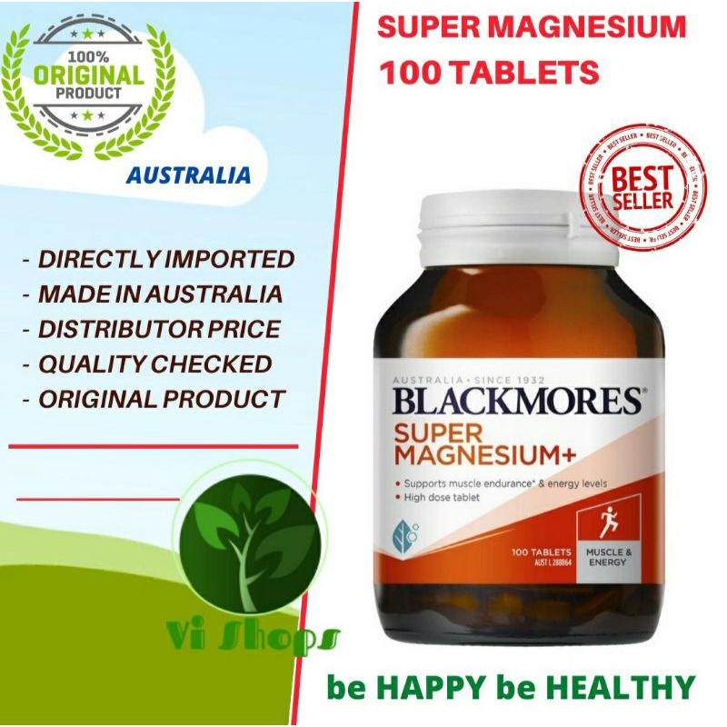 Jual BLACKMORES SUPER MAGNESIUM+ 100tablets | Shopee Indonesia