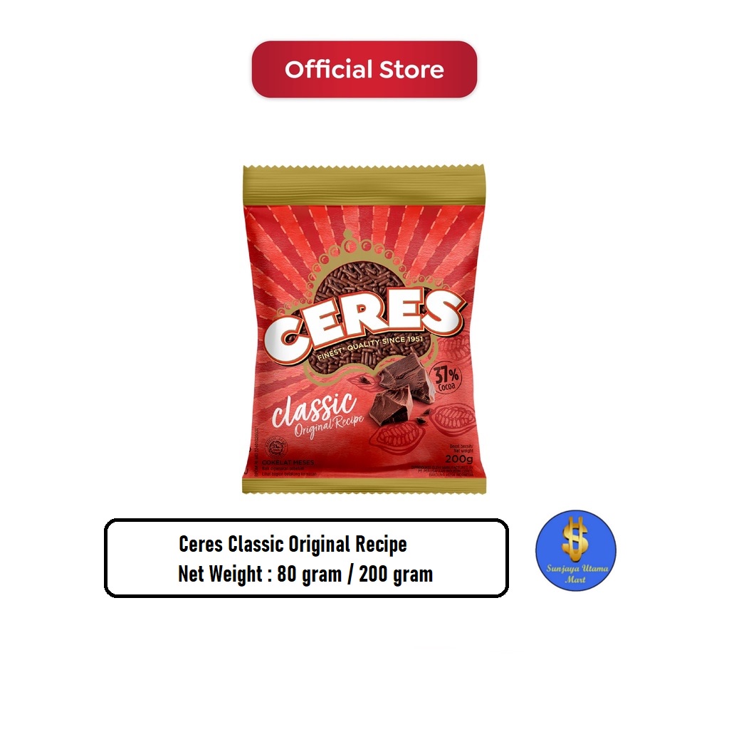 Jual Ceres Meses Classic Coklat Original Reciepe 80g/200g-Coklat meses ...