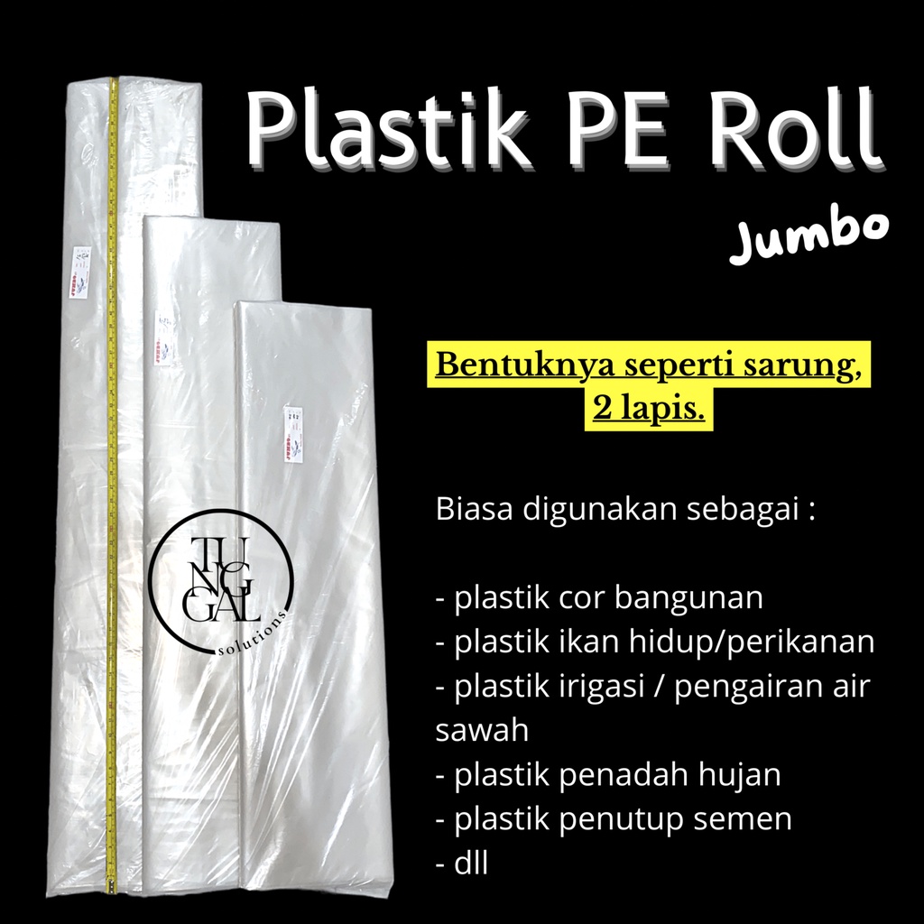 Jual Plastik PE Roll Jumbo - Cap Jumbo Jet. Lebar 100 , 120, 150 cm ...