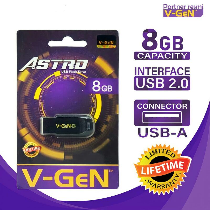 Jual FLASHDISK/USB ASTRO V-GEN 8GB ORIGINAL | Shopee Indonesia