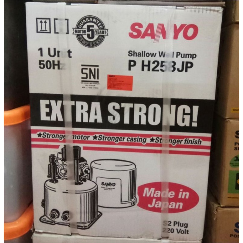 Jual sanyo ph 258 jp / pompa sanyo 250 watt / pompa sanyo ph 258 jp ...