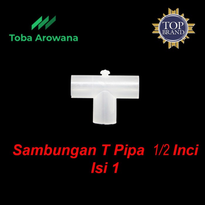 Jual Sok Pipa T / Keni knee T / Sambungan Pipa T Aquarium 1/2 inci ...