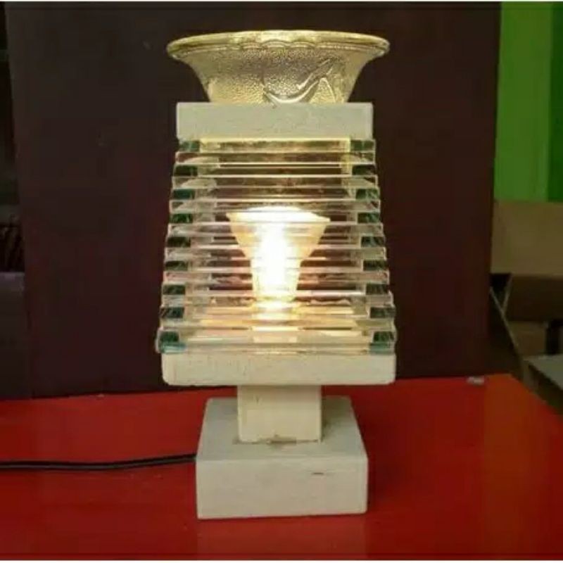Jual Lampu Tidur Lampu Hias Lampu Pemanas Aromaterapi Model Batu Kaca ...