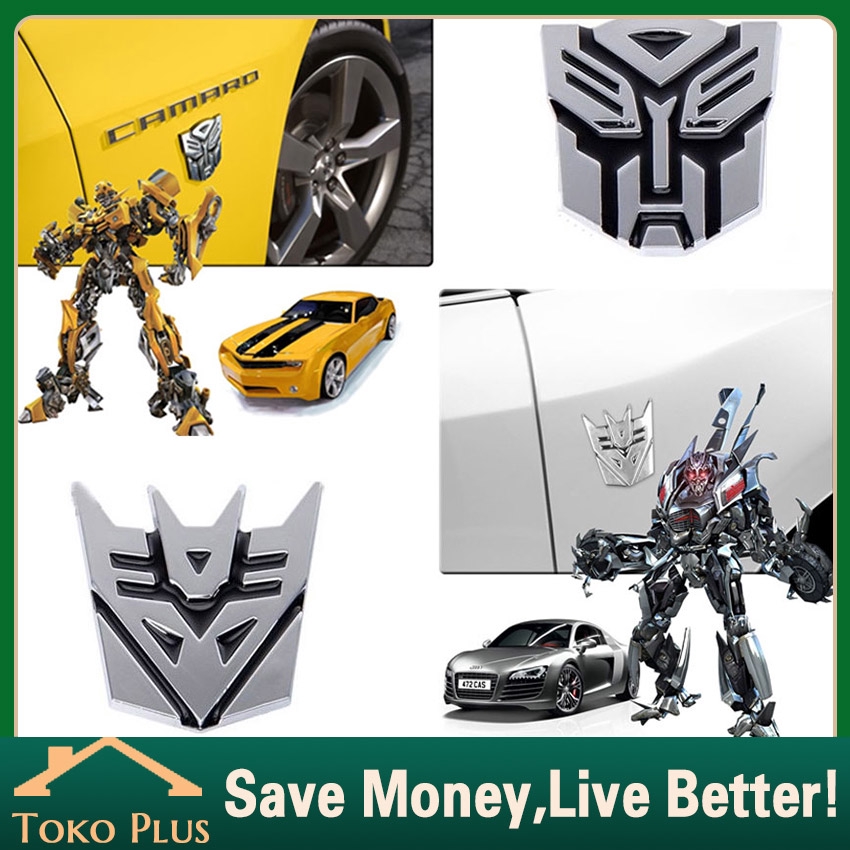 Jual Transformers Stiker Mobil Emblem / Badge Motif Transformers ...