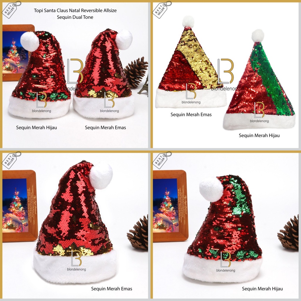 Jual Topi Santa Claus Sinterklas Bando Bandana Tanduk Rusa Natal ...