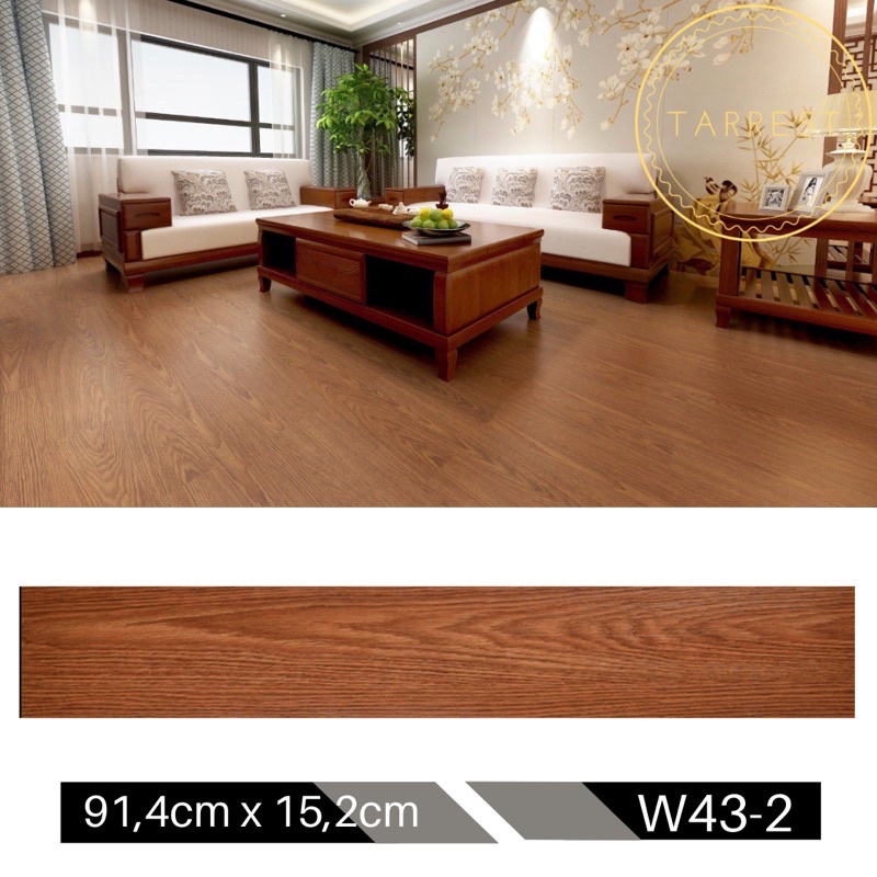 Jual Vinyl Lantai Stiker 91.4cm x 15.2cm 1,8-2mm Aesthetic / Stiker ...